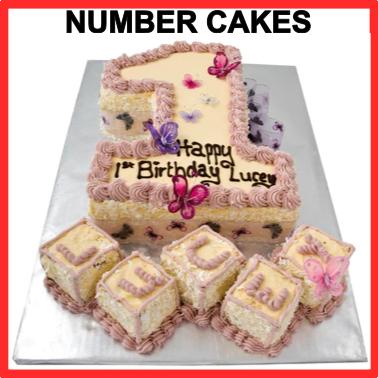Birthday Cakes Perth | Number Cakes – The Cake Factory